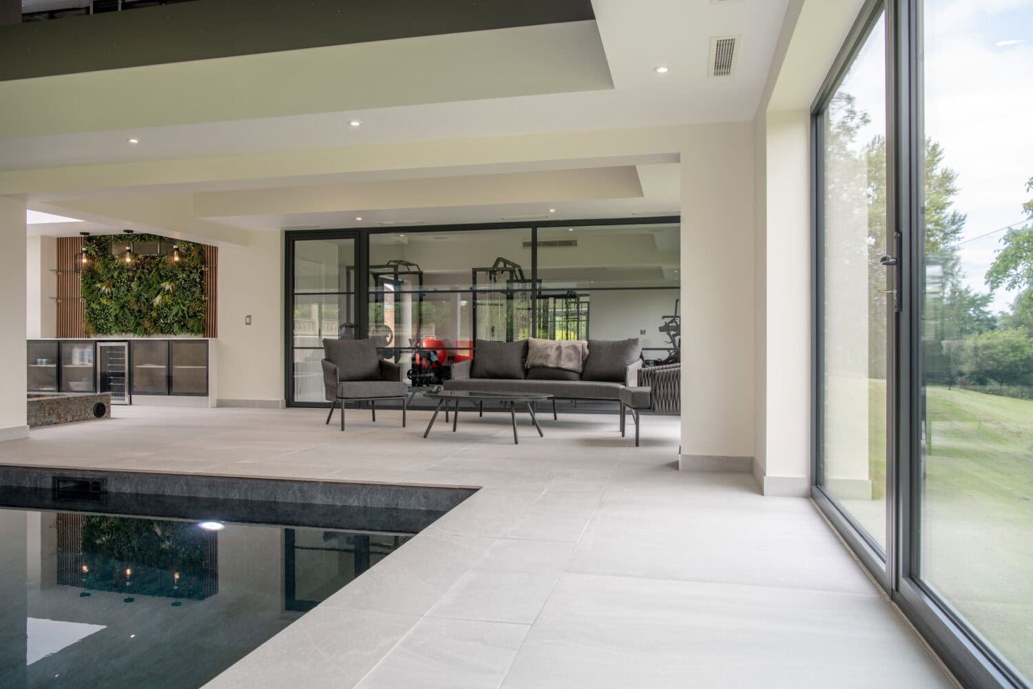 Case Studies | Maltby Pool House | Express Bi-Folding Doors